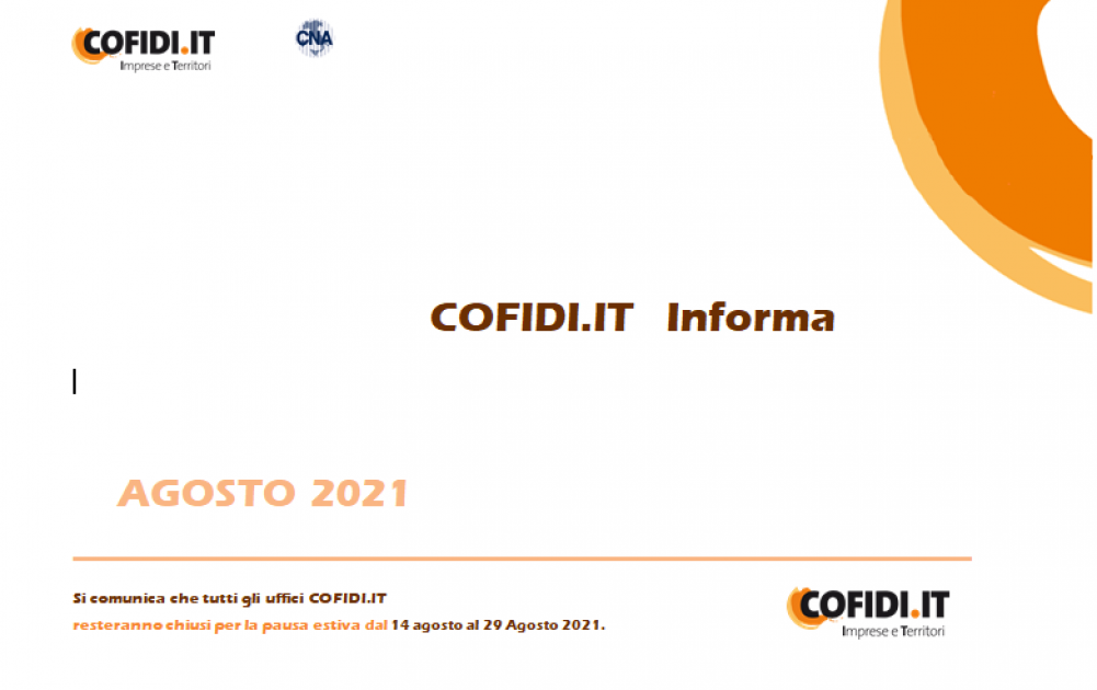COFIDI.IT Informa- Agosto 2021